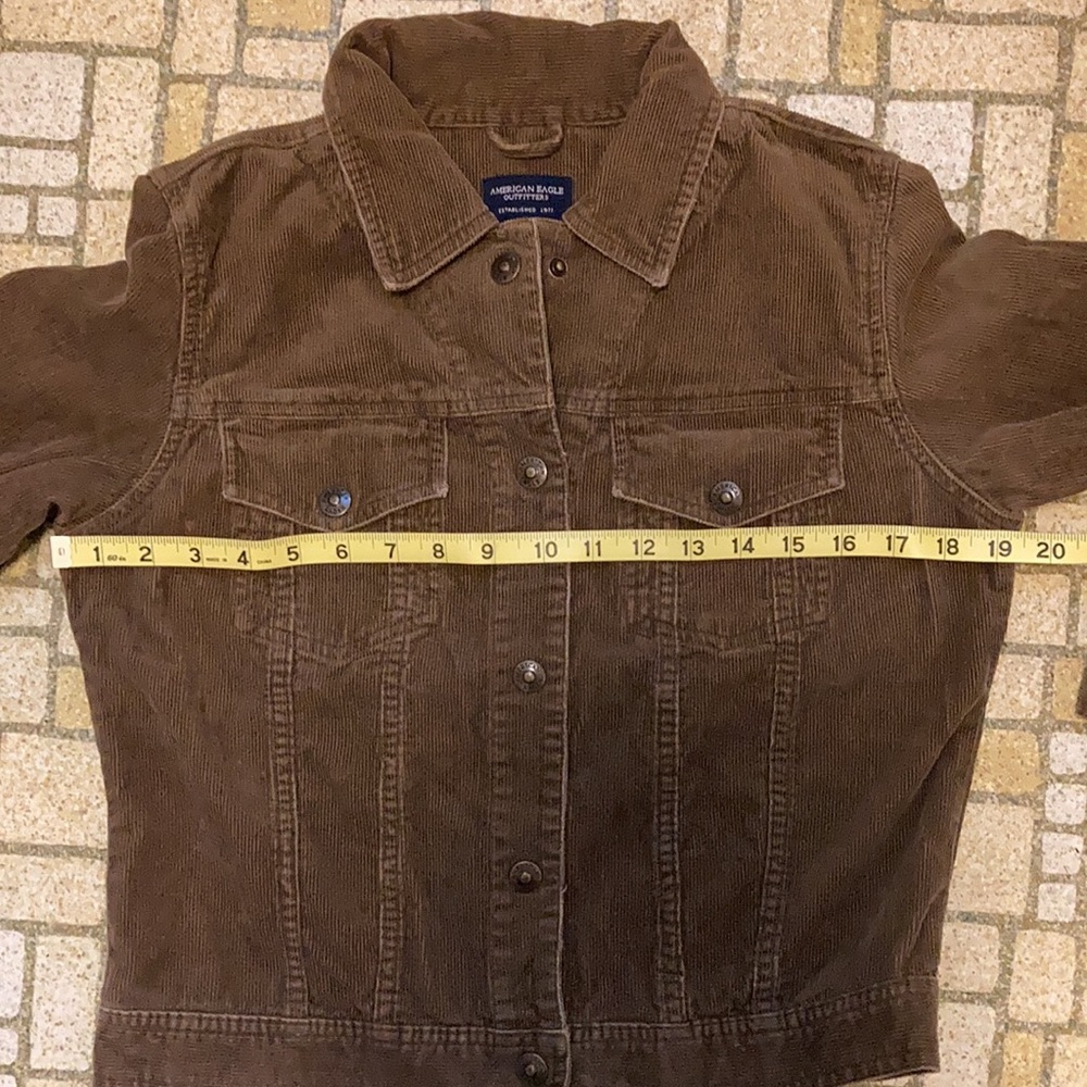 Aeo Brown Corduroy Trucker "Jeans" Jacket - Gem